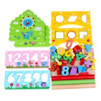 China Kids Shape Sorter Wisdom House Wooden Montessori Bright for sale