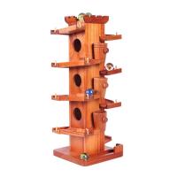 China Funny Marble Ball Run Wooden Towers Construction Educational For Children for sale