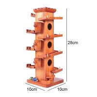 China Funny Marble Ball Run Wooden Towers Construction Educational For Children for sale