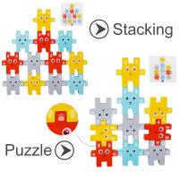 China Children Montessori Animal Stacking Blocks Toys Rabbit Jenga Balancing Games for sale