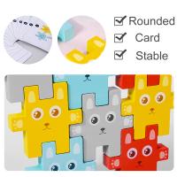 China Children Montessori Animal Stacking Blocks Toys Rabbit Jenga Balancing Games for sale