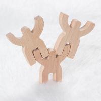 China Rounded Wooden Shape Puzzle Toys To Improve The Logic Character for sale