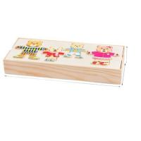 China 72pcs Wooden Animal Jigsaw Puzzles Cartoon Rabbit Bear Dress for sale