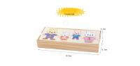 China 72pcs Wooden Animal Jigsaw Puzzles Cartoon Rabbit Bear Dress for sale