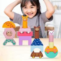 China Wood Train Truck Shape DIY Educational Toy For Preschool Toddler for sale