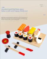 China Simulation Wooden Miniature Kitchen Set Sushi Early Education Enlightenment for sale
