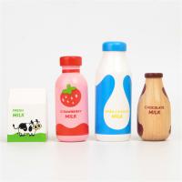 China Wooden Milk Set Kitchen For Girl Boy Montessori Educational Food Toys for sale