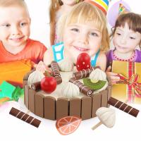 China 17PCS Simulation Wooden Mini Kitchen Set DIY Magnetic For Early Educational for sale
