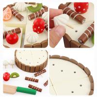 China 17PCS Simulation Wooden Mini Kitchen Set DIY Magnetic For Early Educational for sale