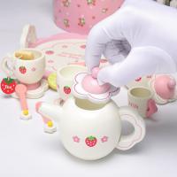 China Lemon Simulation Kitchen Wooden Set Creative White Afternoon Tea for sale