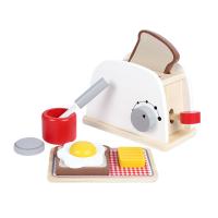 China Simulation Coffee Machine Wooden Miniature Kitchen Set For Baby Early Learning for sale