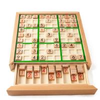 China Children Sudoku Chess Beech International Checkers Folding Game Table for sale
