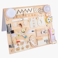 China Montessori Early Educational DIY Handmade Busy Board Wooden Toys For Toddlers for sale