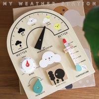 China Wooden Weather Station Toy Weather Forecast Holiday Calendar Board for sale