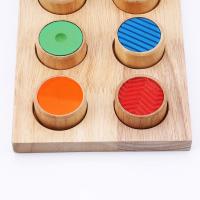 China Montessori Sensory / Tactile Training Aids Baby Color Memory Matching Touch for sale