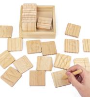China Wooden Montessori Word Spelling Groove Practice Board Pen Control Training for sale