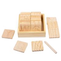 China Wooden Montessori Word Spelling Groove Practice Board Pen Control Training for sale