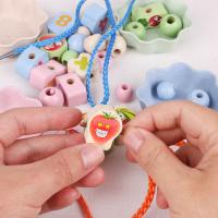 China Montessori Wooden Toys Hands Brain Training Clip Beads Puzzle Math Game for sale