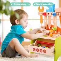 China Wooden Parent Child Interaction Play House Simulation Puzzle DIY Toy for sale