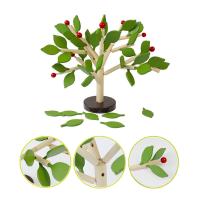 China Wooden Simulation Mosaic Foliage Tree Building Block Multi Color for sale