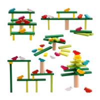 China Bird Balance Tree Wooden Blocks Toys Exercise Finger Educational for sale