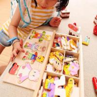 China Wooden Animal Dressing Show Educational Toys For 3 + Children for sale
