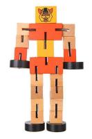 China Children'S Toy Puzzle Deformed Wooden Robot Block Hand Play Model for sale