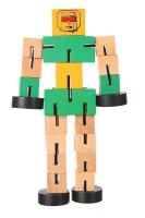China Children'S Toy Puzzle Deformed Wooden Robot Block Hand Play Model for sale