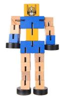 China Children'S Toy Puzzle Deformed Wooden Robot Block Hand Play Model for sale