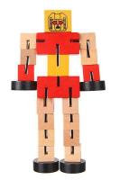 China Children'S Toy Puzzle Deformed Wooden Robot Block Hand Play Model for sale