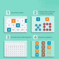 China Hundred Board Montessori Mathematical Thinking Training Aids Numbers 1 To 100 for sale