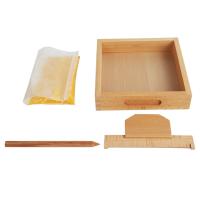 China Sand Painting Box Montessori Speech Teaching Educational Toys for sale