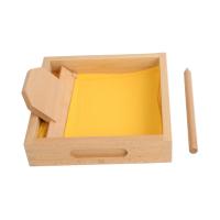 China Sand Painting Box Montessori Speech Teaching Educational Toys for sale