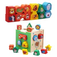 China Wooden Geometric Toy Teaching Aid Baby Brain Development Problem Solving for sale