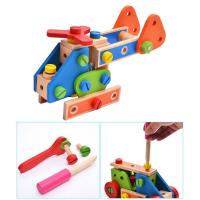 China Montessori Wooden Building Block Nut Toys Nut Screw Toy Girls Boys Gift for sale