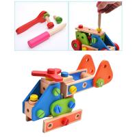 China Montessori Wooden Building Block Nut Toys Nut Screw Toy Girls Boys Gift for sale