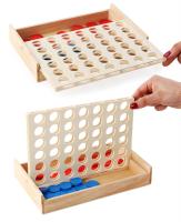 China Educational Kids Line Up Row Board Puzzle Toy Wooden Foldable for sale