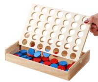 China Educational Kids Line Up Row Board Puzzle Toy Wooden Foldable for sale