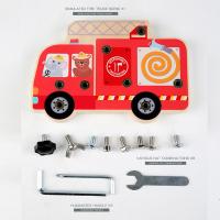 China Busy Board Screw Bolt Set Toys For Kids Workbench Wooden Toys Montessori for sale