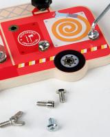 China Busy Board Screw Bolt Set Toys For Kids Workbench Wooden Toys Montessori for sale