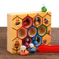 China Montessori Beehive Game Baby Toy Intelligence Catch Bee Color Cognition for sale