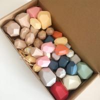 China Hand Eye Coordination Training Coloured Wooden Blocks Early Education for sale