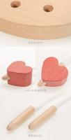 China Beech All Solid Wood Children'S Thread Beading Toys For 3 Year Olds for sale