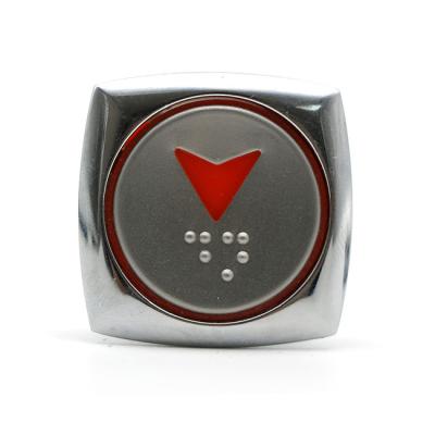 China Hyundai Elevator Push Button 0.9mm Distance DC24V Braille Switch with 3 Million Cycle Life Span for sale