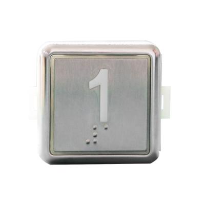 China Stainless Steel Elevator Lift Cop Button Touchless with Braille Red LED DC24V/12V 3M+ Cycles for sale