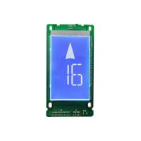 China Vertical Square 7 Segment LCD Display 55.5x93.5mm DC24V Elevator Floor Indicator with Binary Code Input for sale