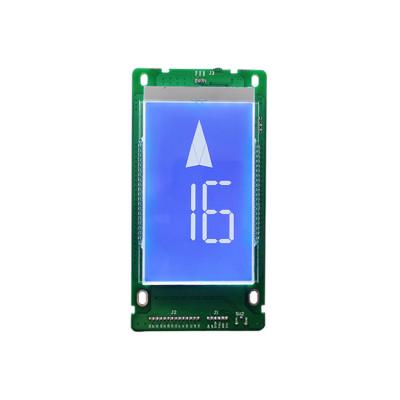China Vertical Square 7 Segment LCD Display 55.5x93.5mm DC24V Elevator Floor Indicator with Binary Code Input for sale