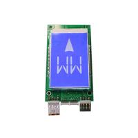 China Elevator LCD Display Board 55.5x93.5mm with DC24V Input and 7-Segment Binary Signal Support for sale
