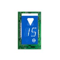 China Elevator Segment LCD Floor Display Screen 54x86mm DC24V White Letter Lift Spare Parts for sale
