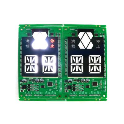 China Elevator Segment LCD Display Board - 54x86mm Visible Area, DC24V Lift Indicator with RS485/CAN Interface for sale